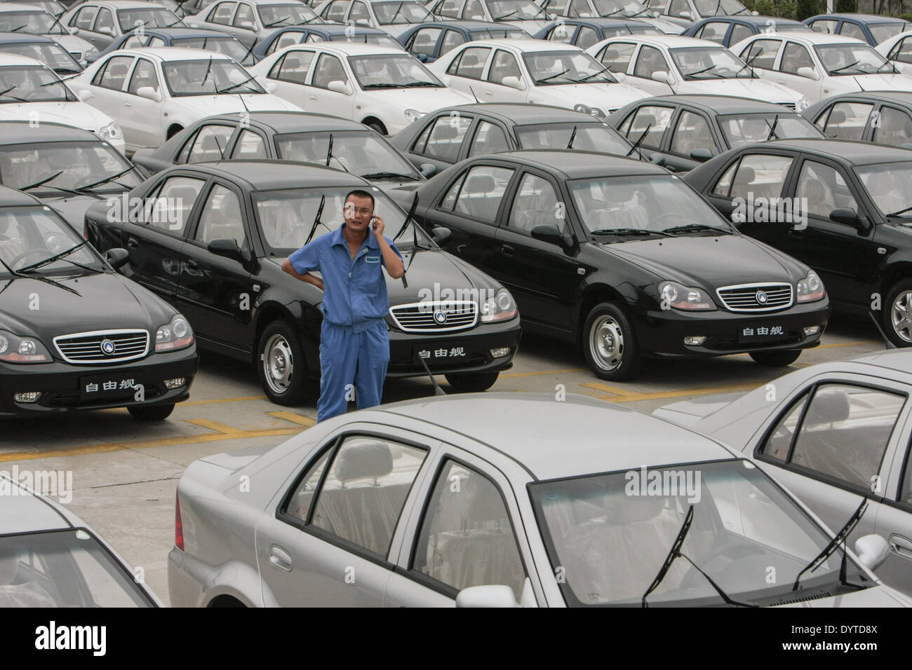 New cars are parked at Geely Automotive Holdings Ltd Stock Photo - Alamy