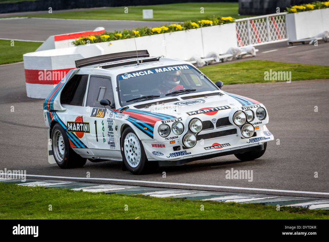 1985 Lancia Delta S4 Group B rally car with driver Henry Pearman. 72nd ...