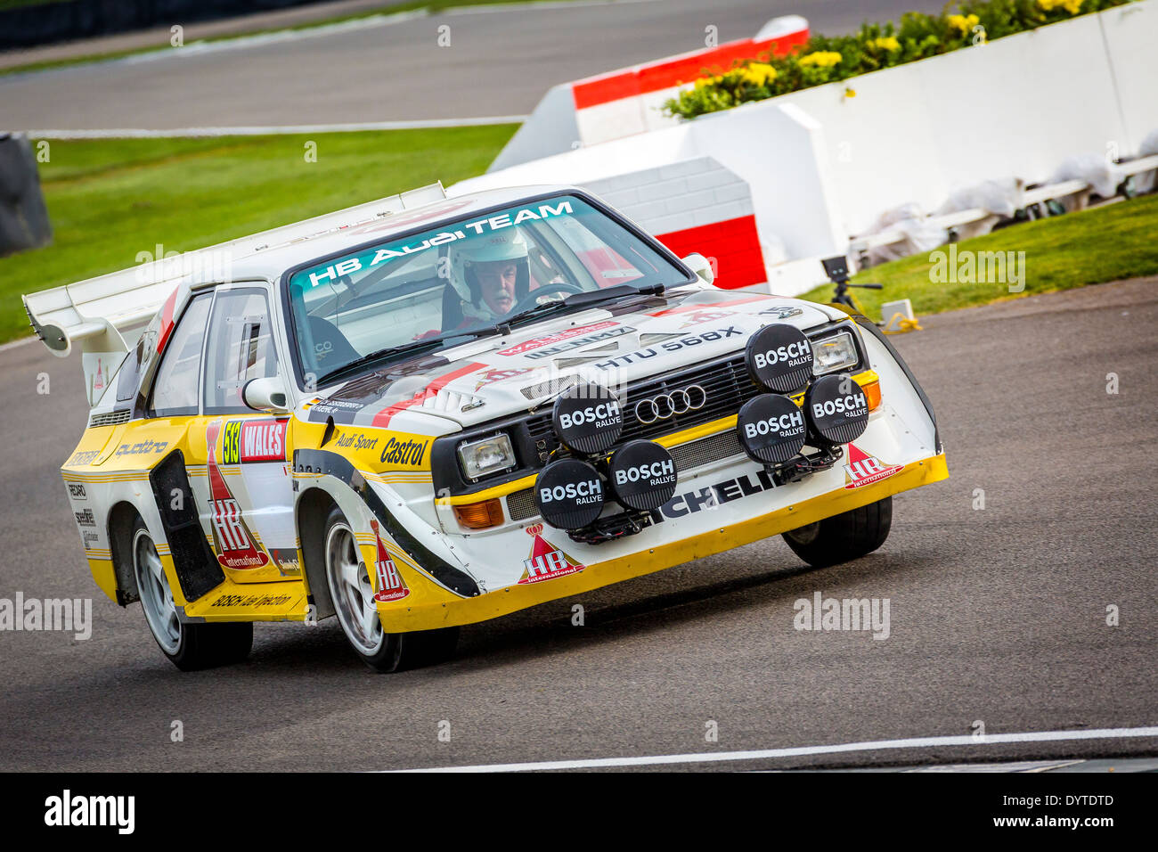 1984 Audi Sport Quattro S1 E2 Group B rally car with driver David ...