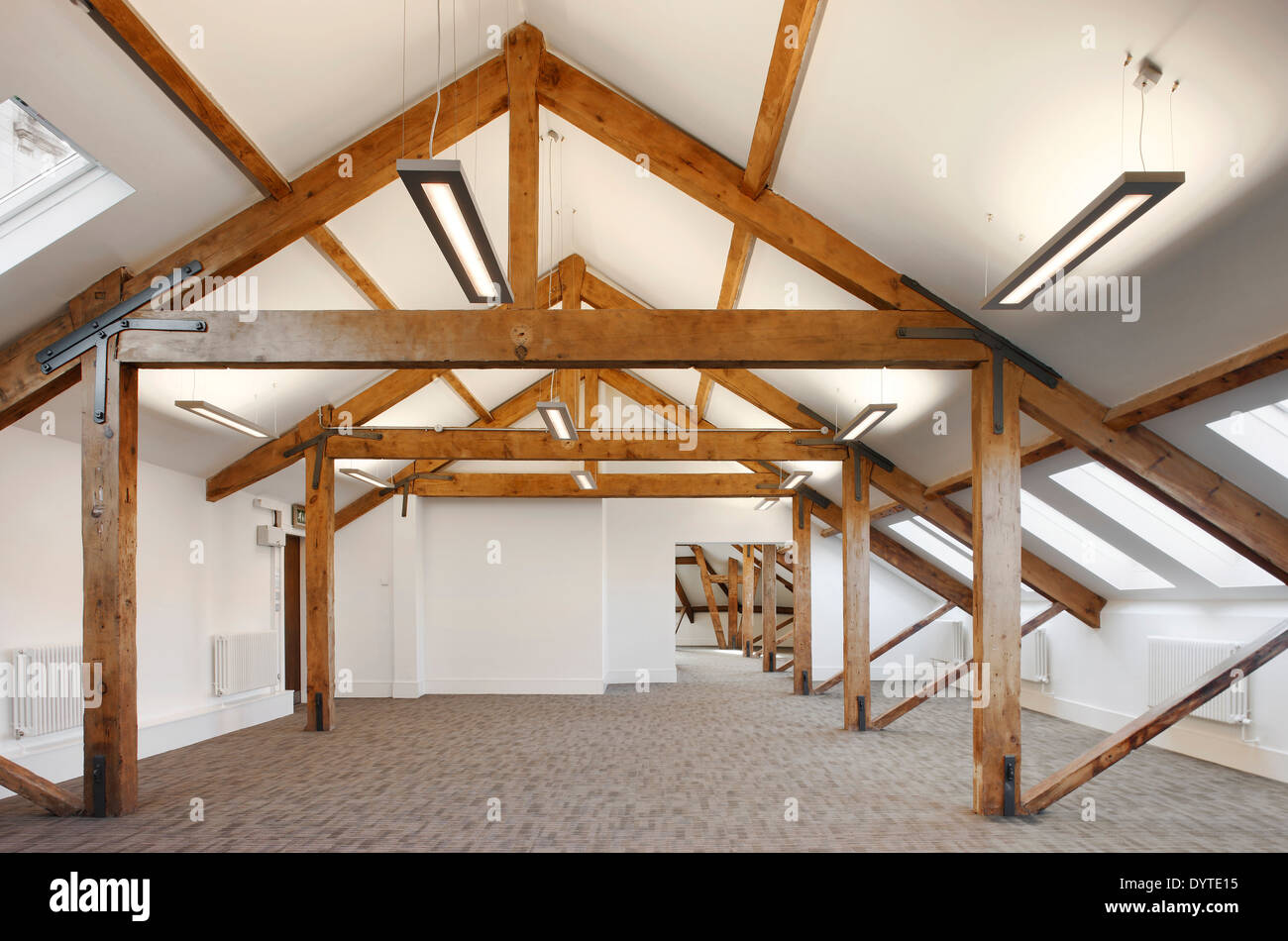 Wooden roof interior hi-res stock photography and images - Alamy