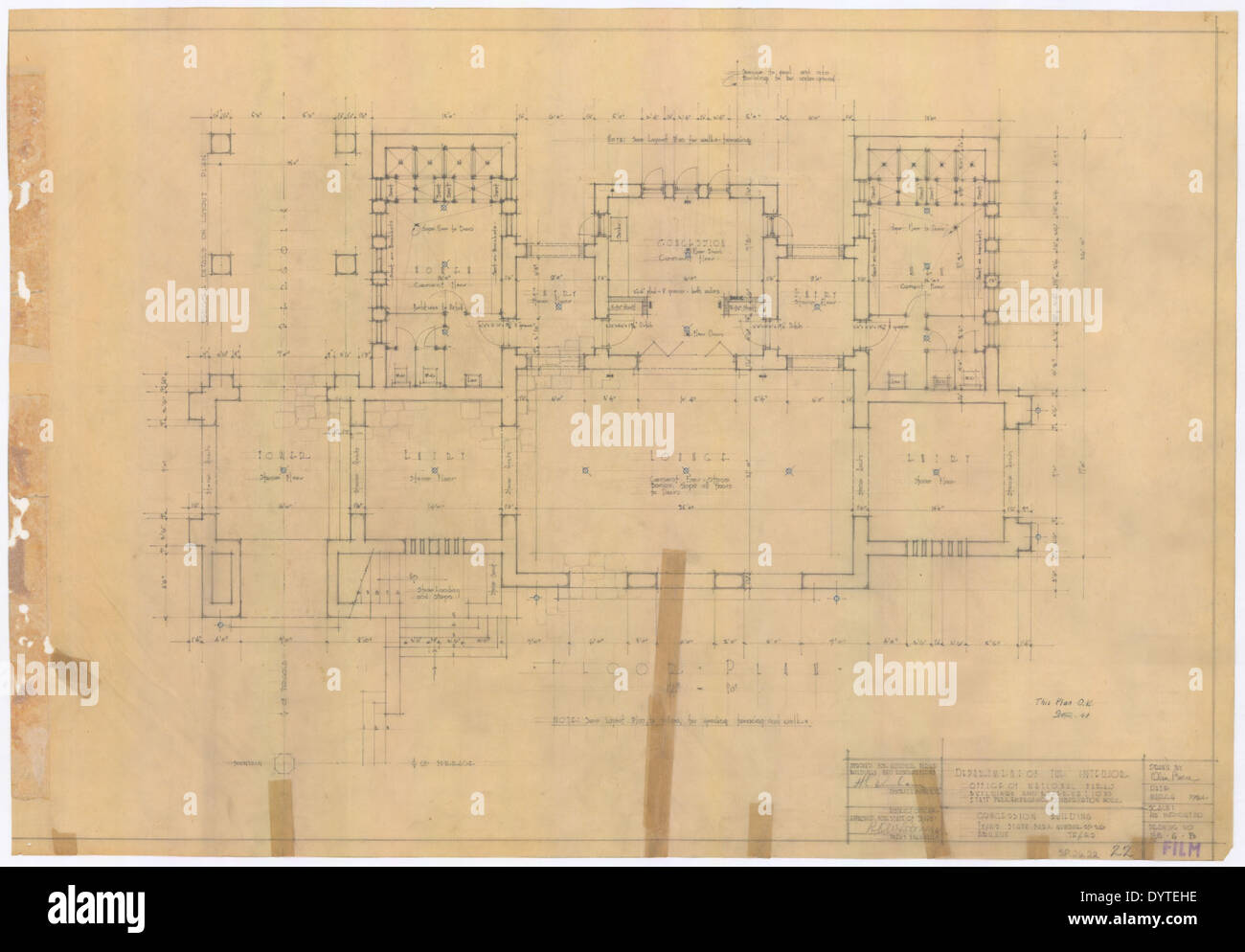 The floor plan of the Concession Building at Abilene State Park ...