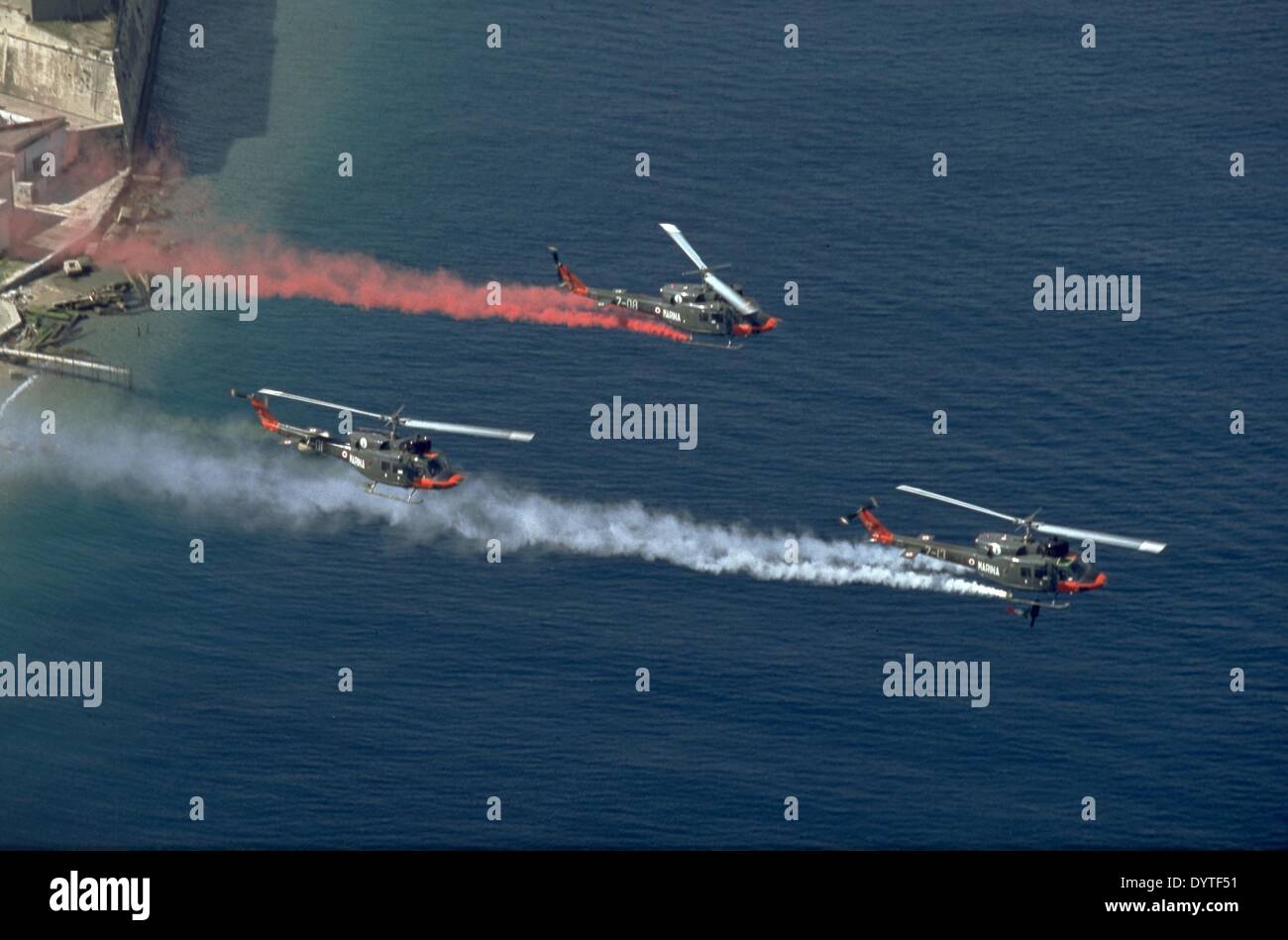 Italian navy helicopters with the italian colors hi-res stock ...