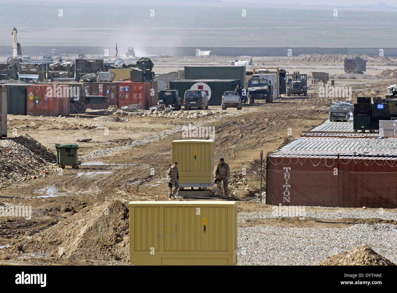 Headquarters of the german isaf contingent in mazar e sharif hi-res ...