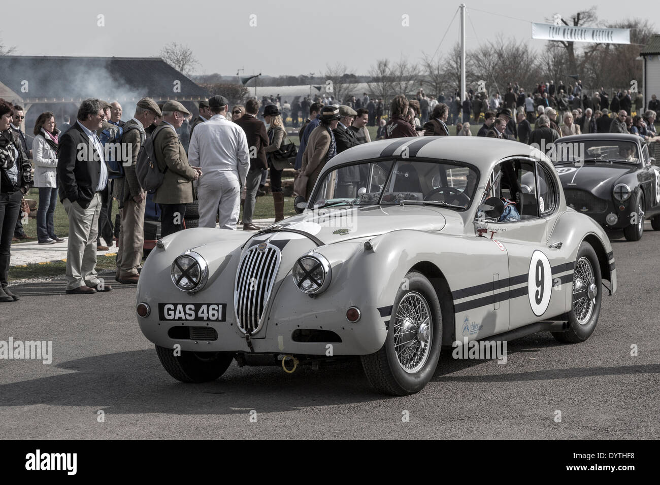 1955 Jaguar XK140 FHC with driver Peter Johns, Tony Gaze Trophy entrant ...