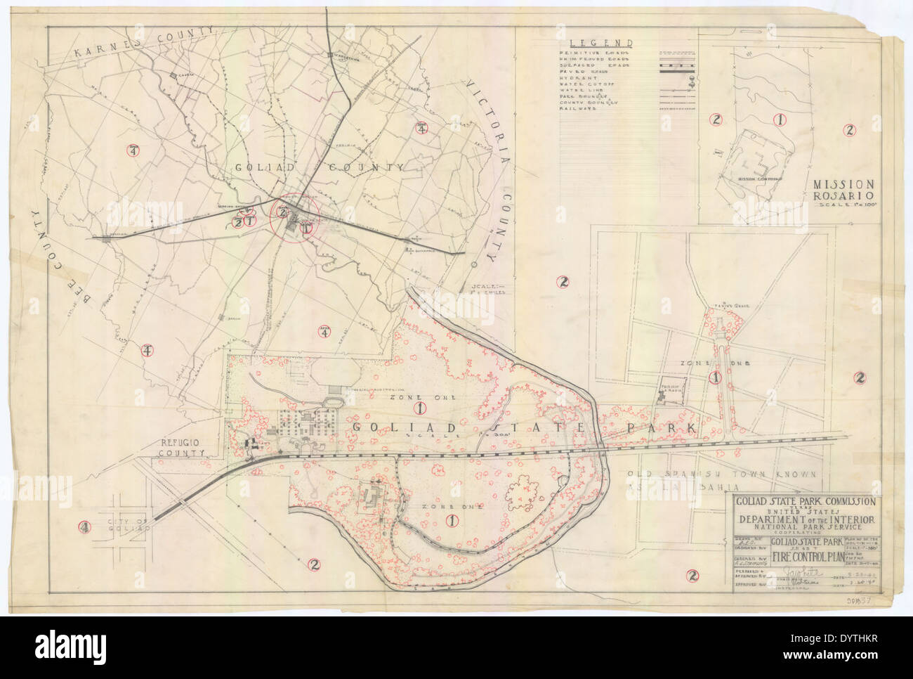 Map of goliad hi-res stock photography and images - Alamy