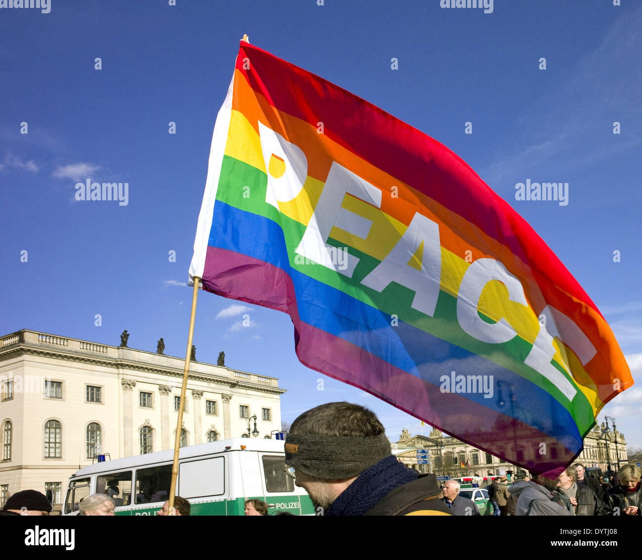 Peace flag hi-res stock photography and images - Alamy