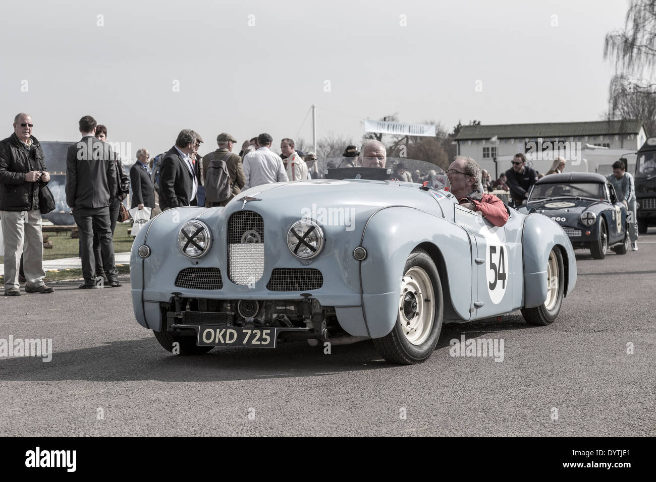 1953 Jowett Jupiter with driver Richard Gane, Tony Gaze Trophy entrant ...