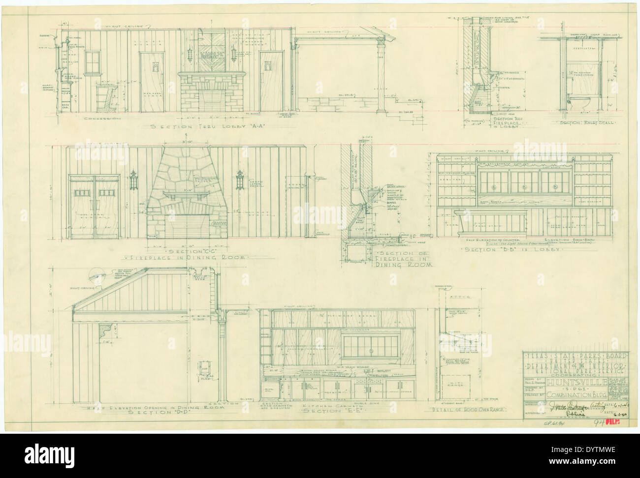 The Combination Building at Huntsville State Park, built by the ...