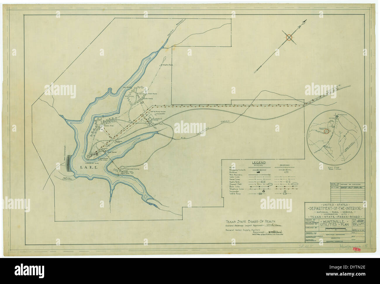 This historical document outlines the utility plans by the Civilian ...