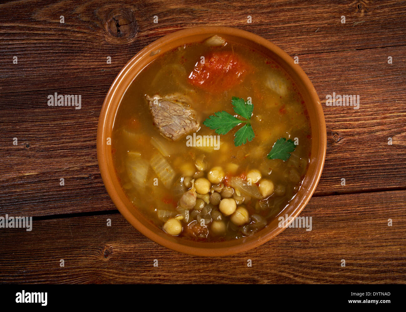 Moroccan traditional soup - harira, the traditional Berber soup of ...