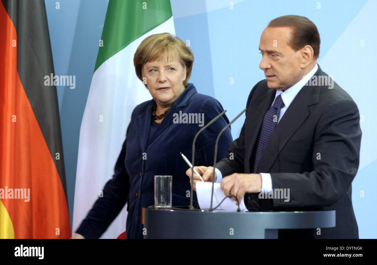 Angela merkel silvio berlusconi hi-res stock photography and images - Alamy