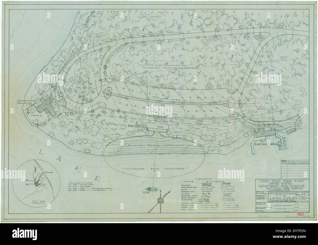 Huntsville State Park - Layout Plan of Combination Building - SP.61 004 ...