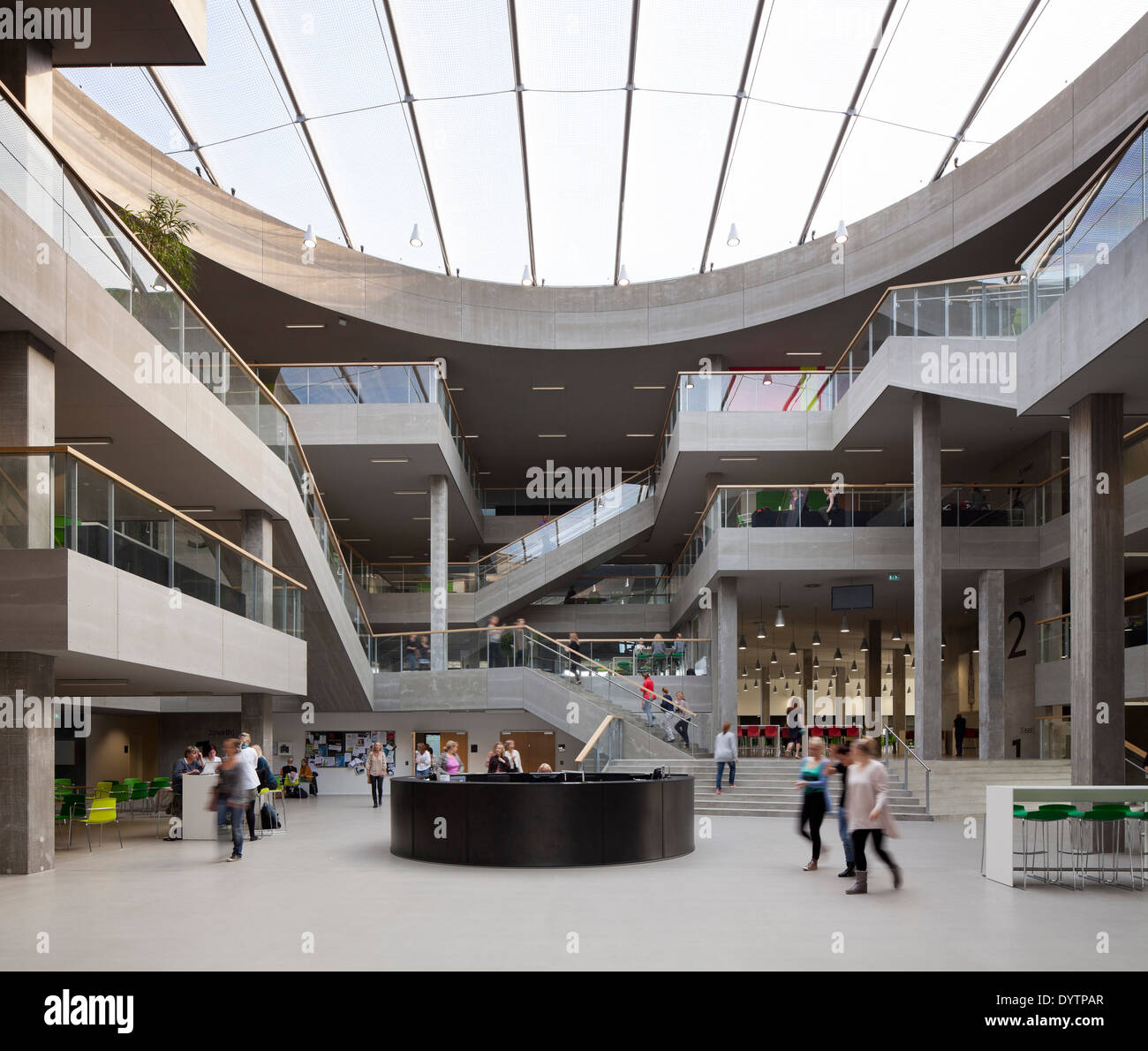 Interior of VIA University College, Aarhus Campus, Denmark Stock Photo ...