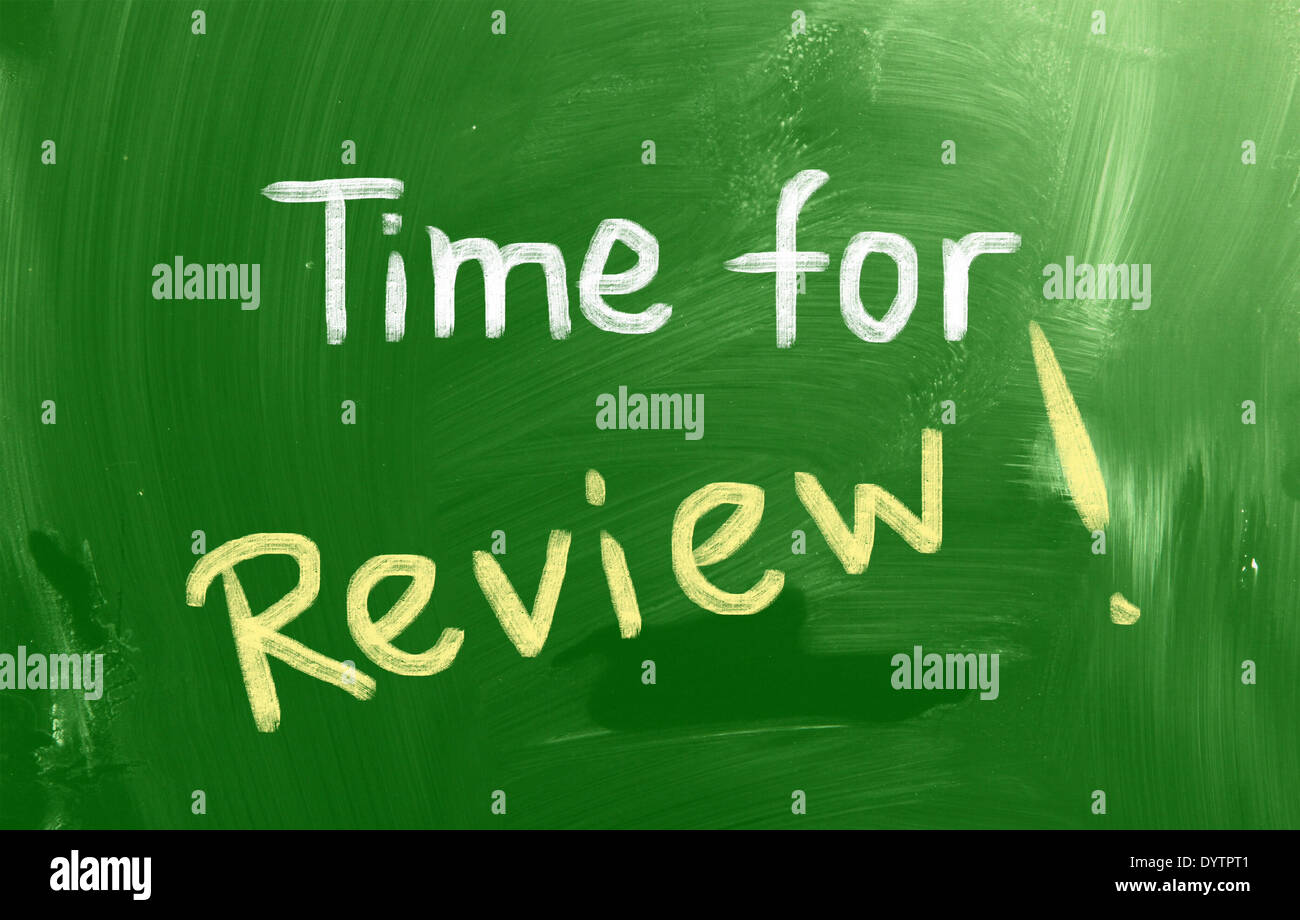 Time For Review Concept Stock Photo - Alamy