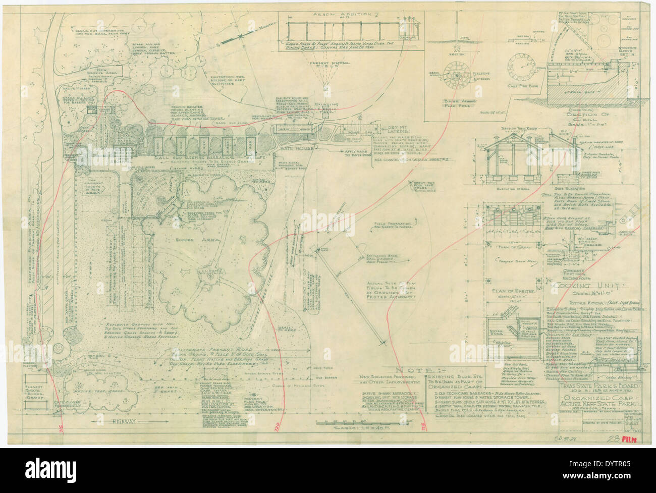 A historic photo of the Civilian Conservation Corps (CCC) camp at ...