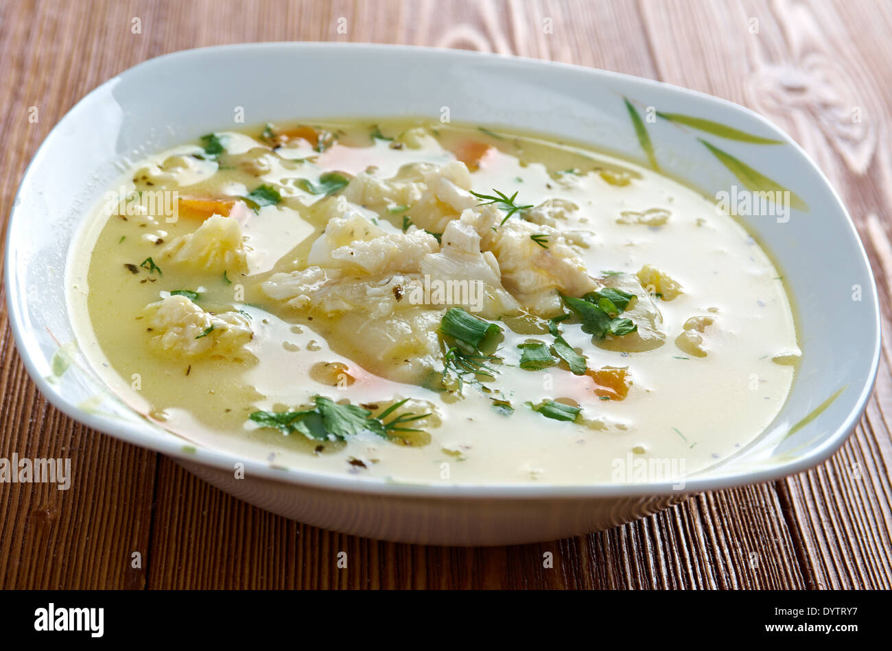 Bourride - traditional fish soup , France Stock Photo - Alamy