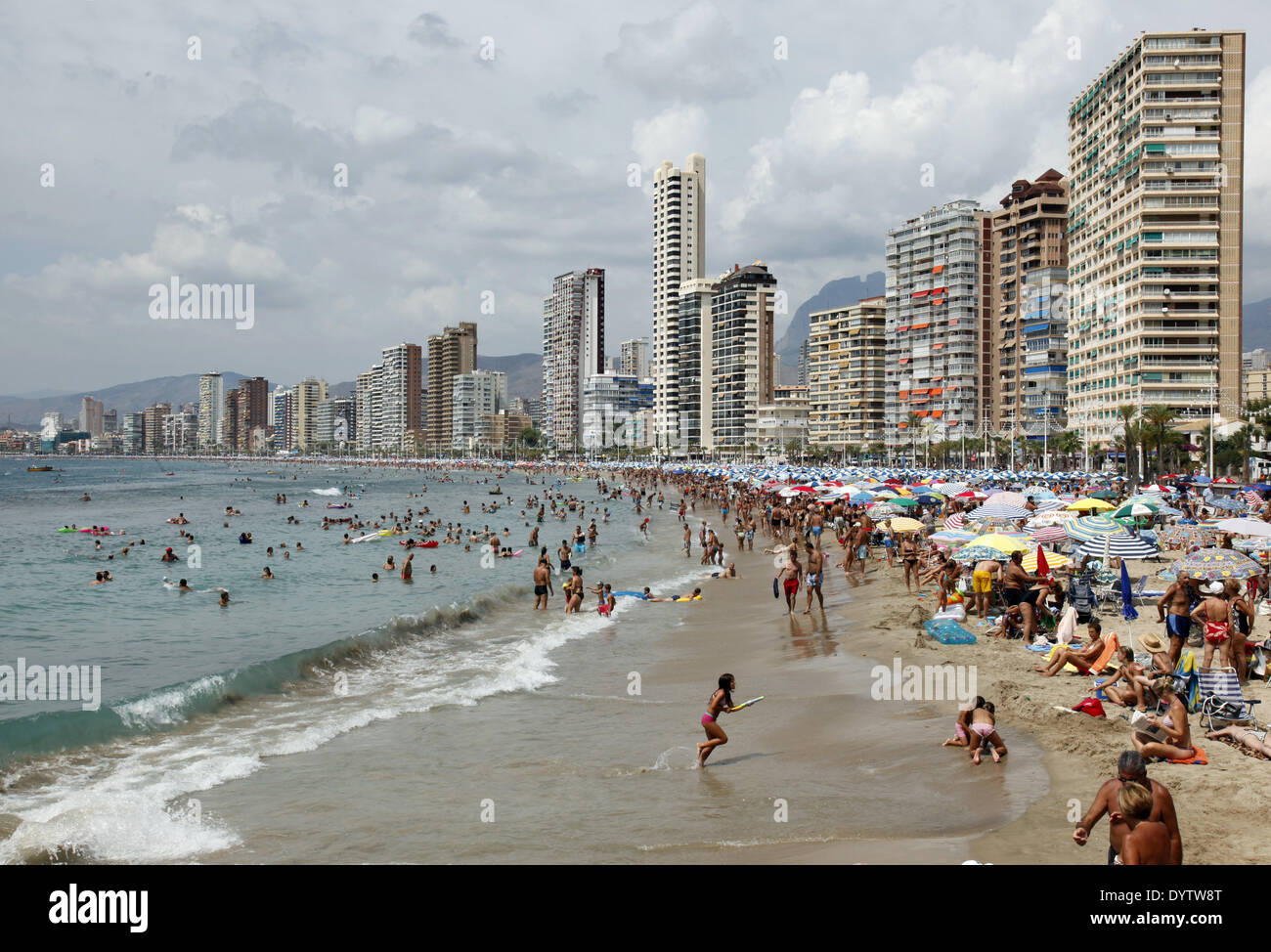 Mass tourism levante beach benidorm hi-res stock photography and images ...