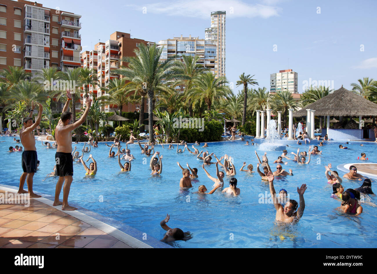 Spain benidorm pool hi-res stock photography and images - Alamy