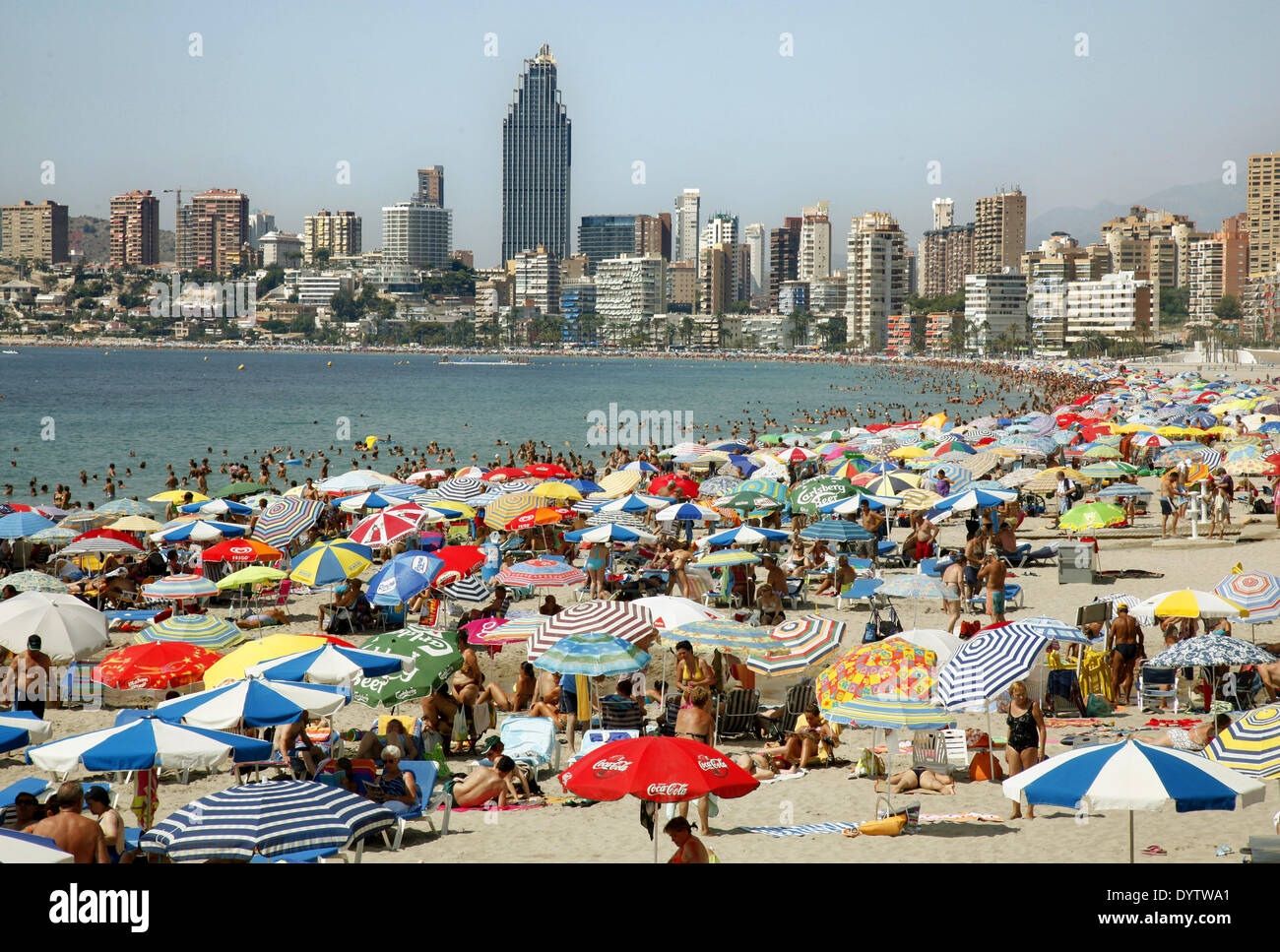Mass tourism levante beach benidorm hi-res stock photography and images ...