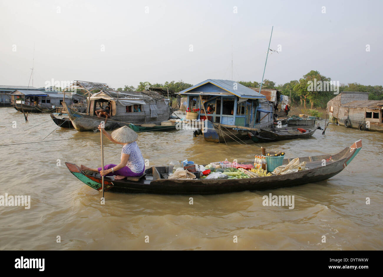 A floating village Stock Photo - Alamy