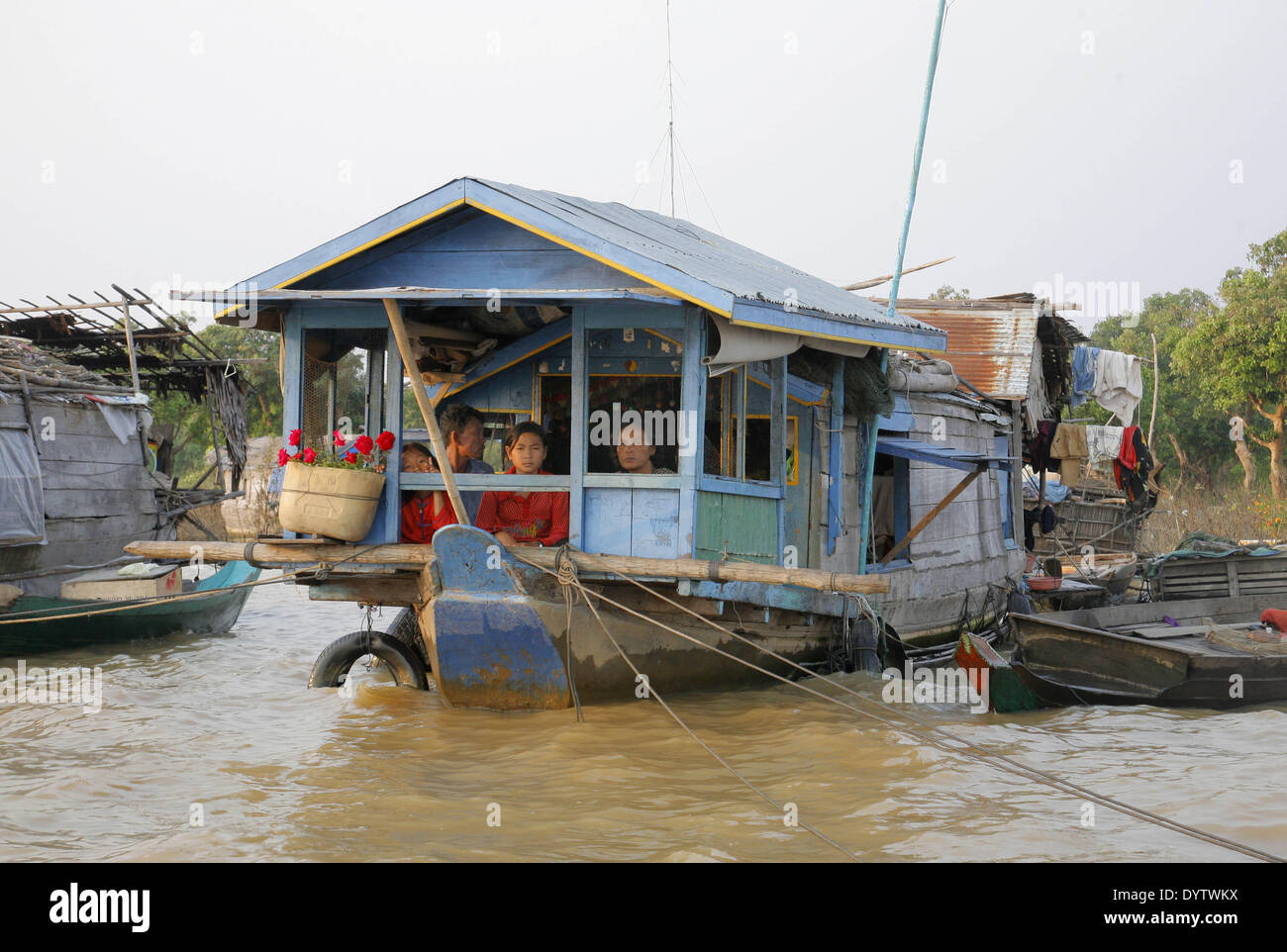 A floating village Stock Photo - Alamy