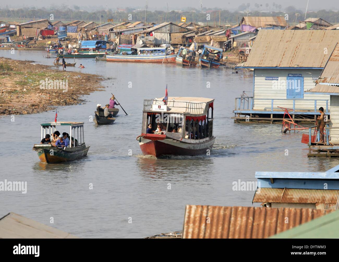 A floating village Stock Photo - Alamy