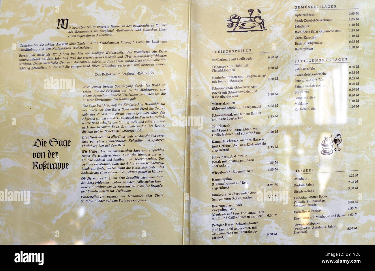 German Menu High Resolution Stock Photography and Images - Alamy