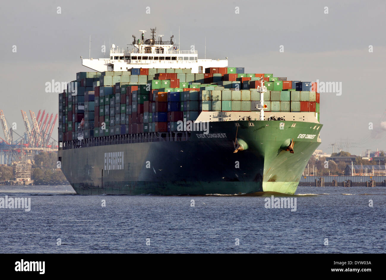 A container ship Stock Photo - Alamy