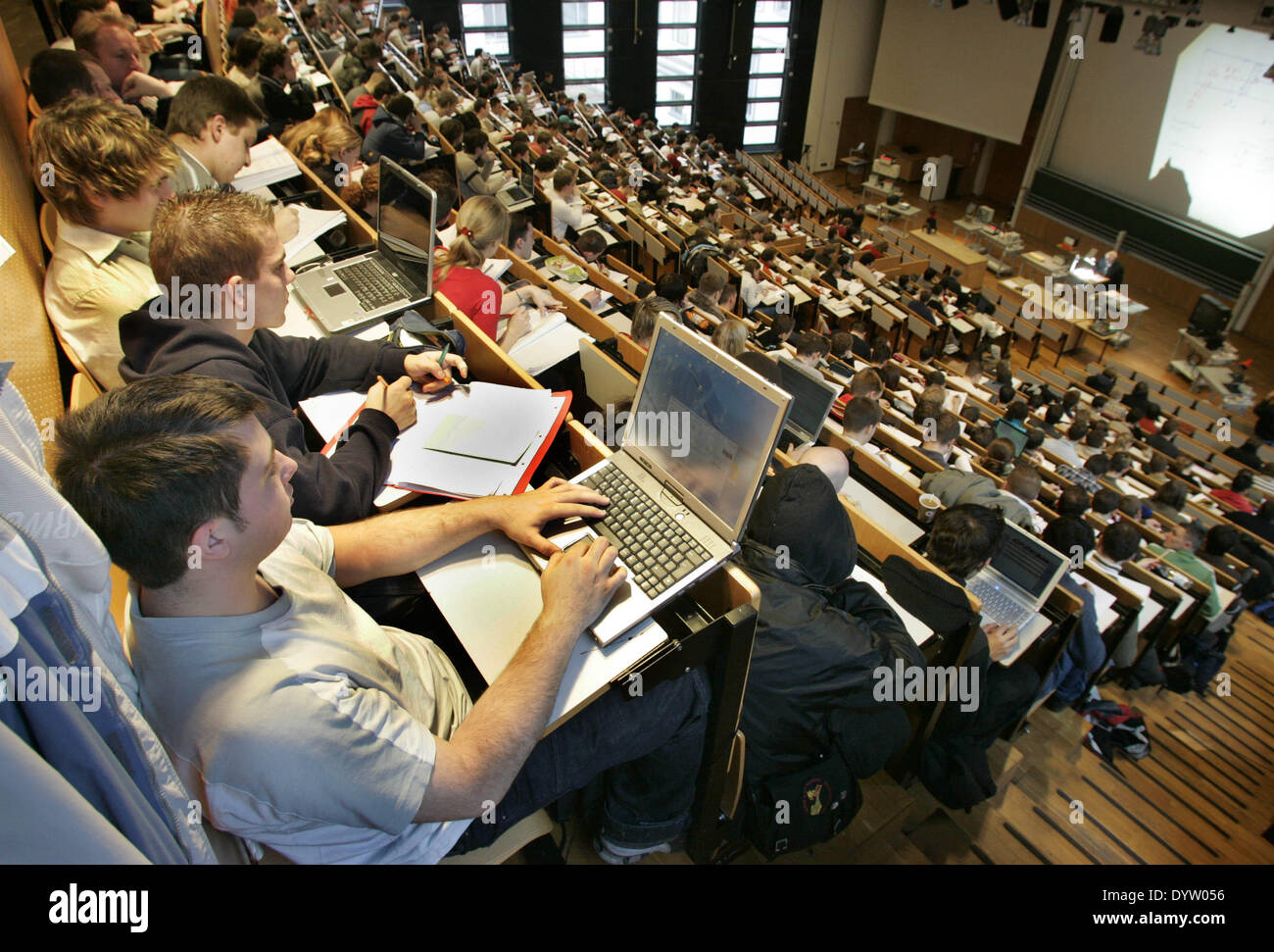 College students lecture hall germany hi-res stock photography and ...