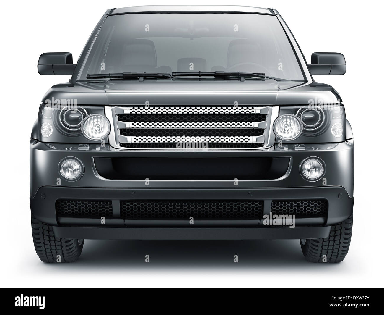 FRONT VIEW OF SUV CAR Stock Photo - Alamy
