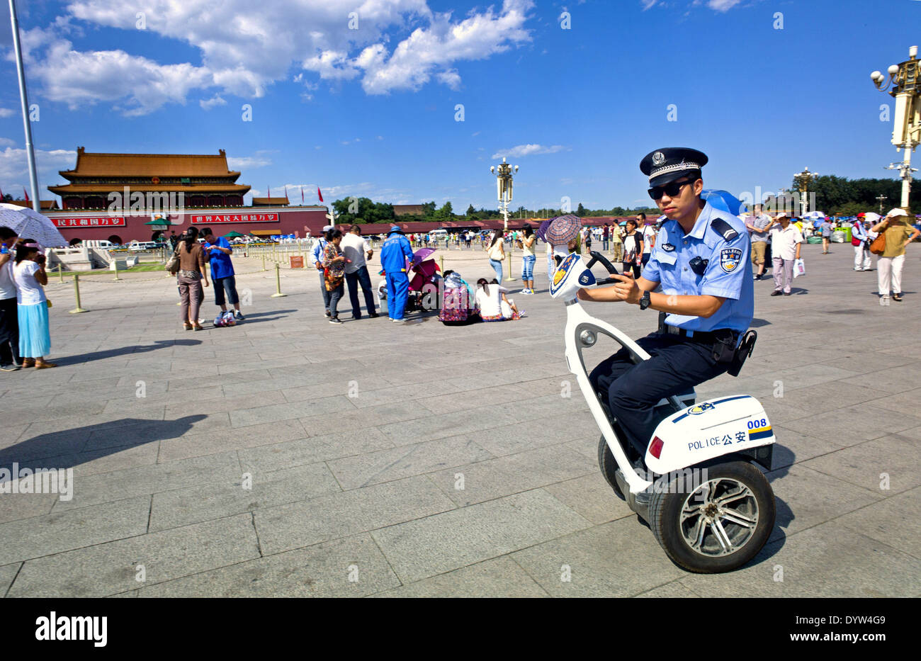 Police car tiananmen beijing china square hi-res stock photography and ...