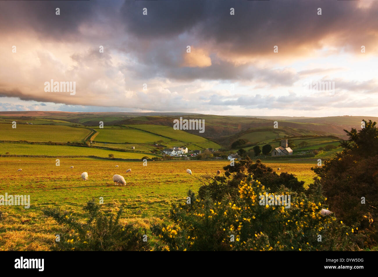 Countisbury church hi-res stock photography and images - Alamy