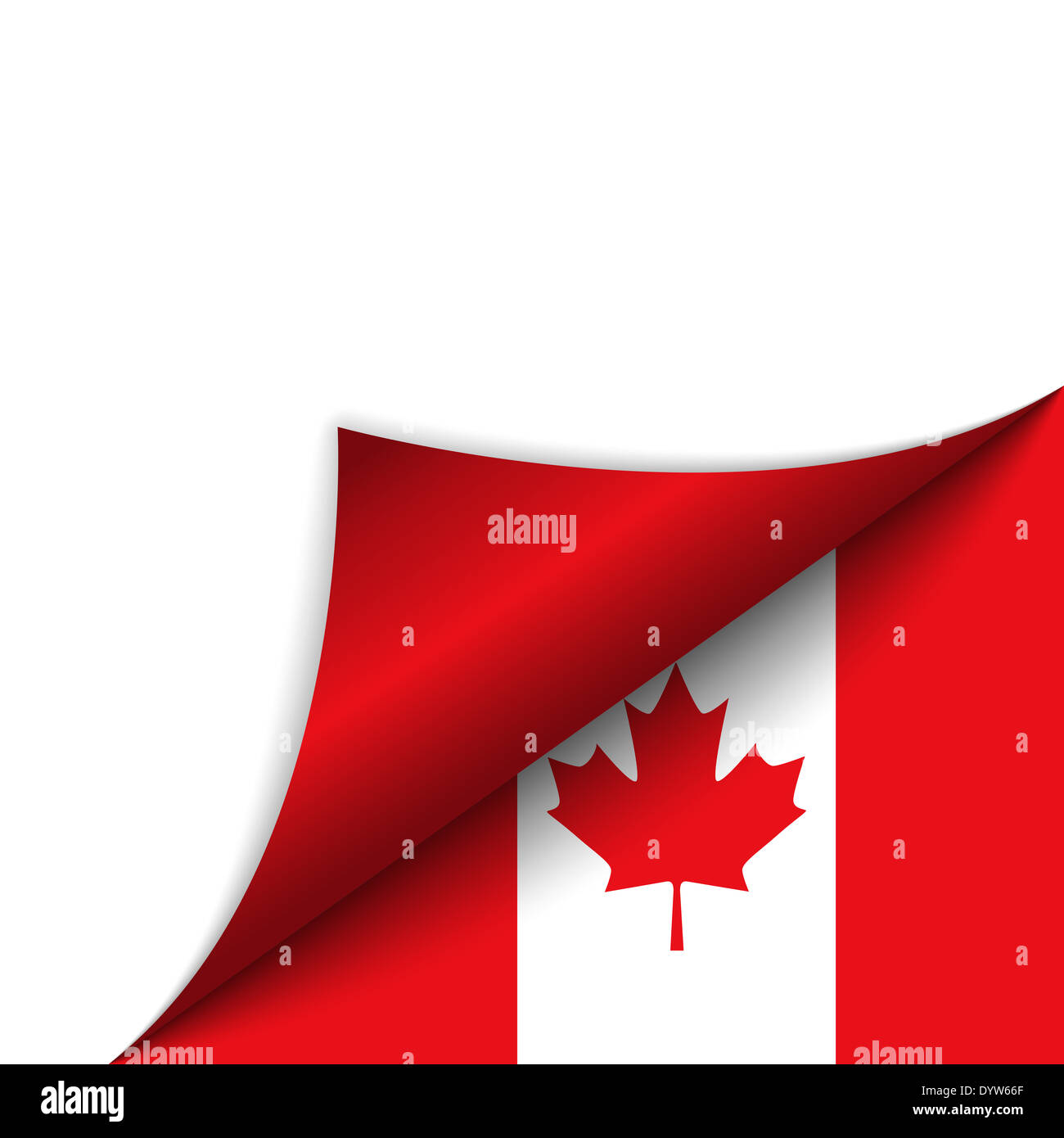 Vector - Canada Country Flag Turning Page Stock Photo - Alamy