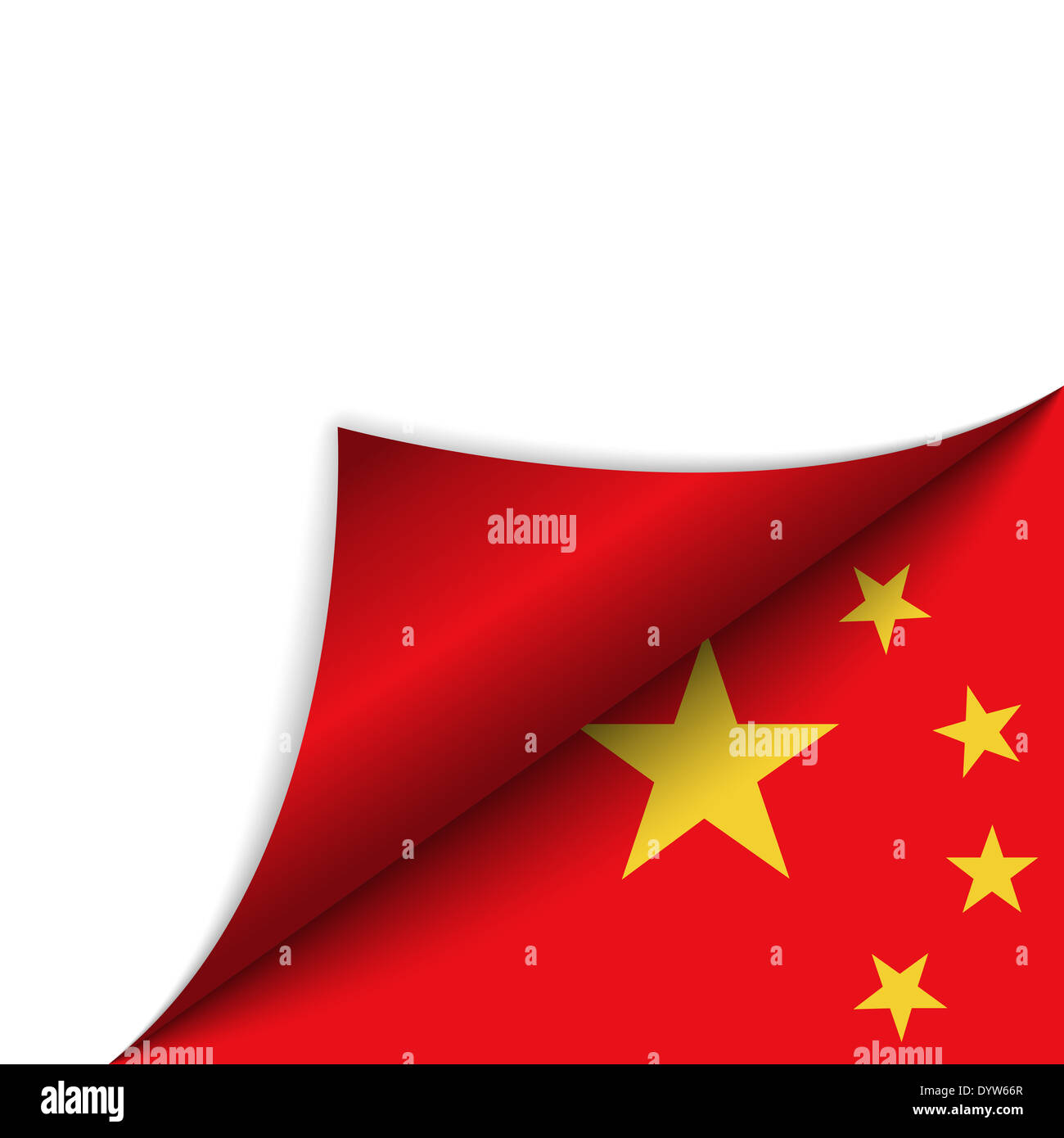 Folded china flag hi-res stock photography and images - Alamy