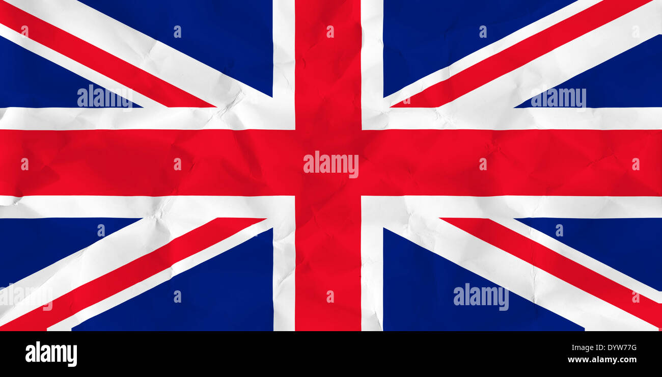 Union Jack flag representing the United Kingdom of Great Britain Stock ...