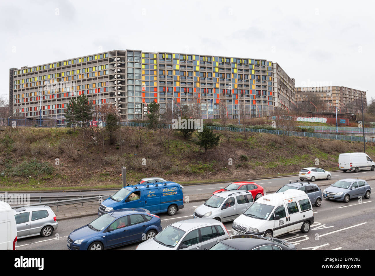 Park Hill flats, Sheffield, South Yorkshire, England, UK Stock Photo ...