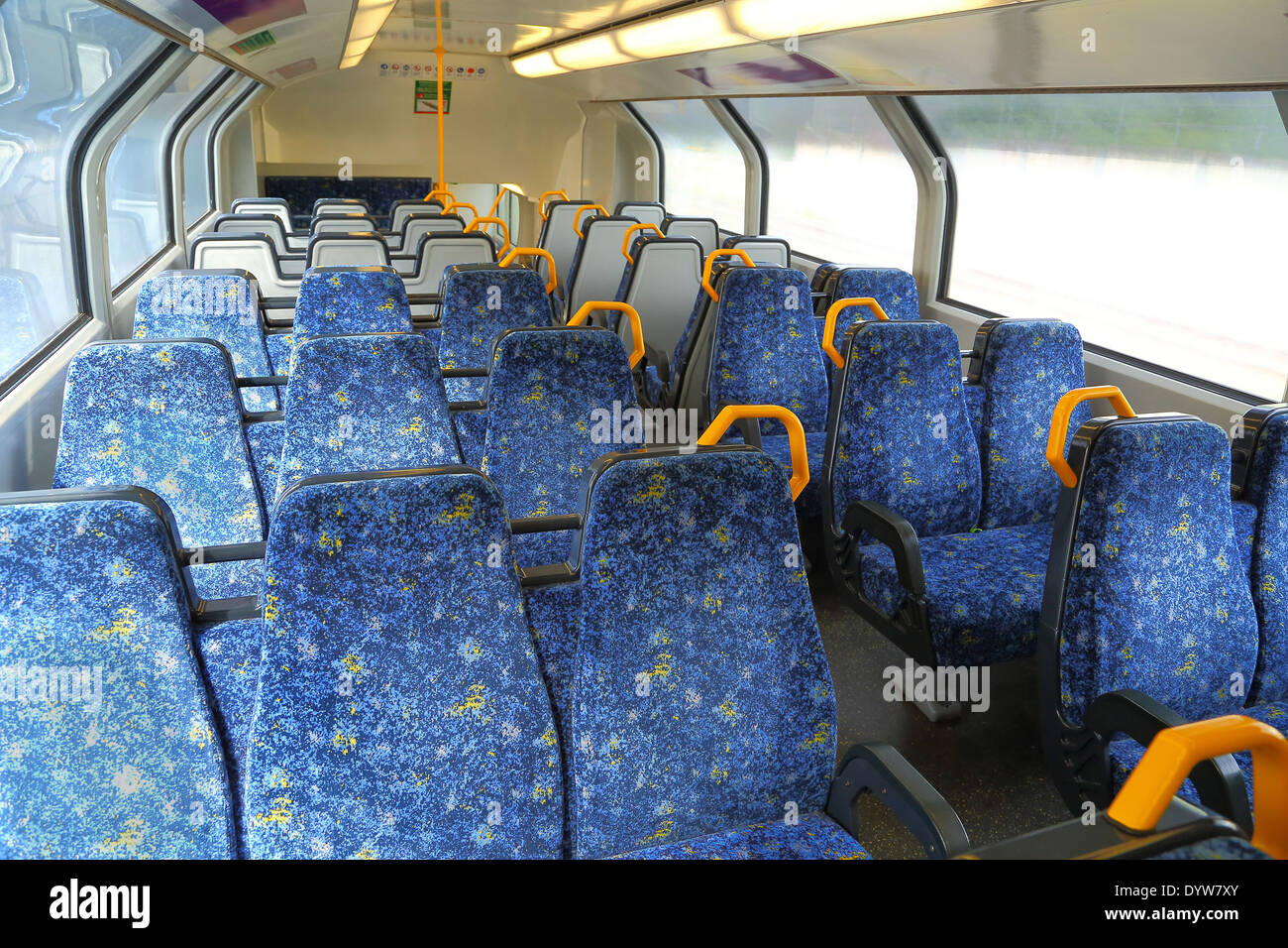 Railroad train interior rows hi-res stock photography and images - Alamy