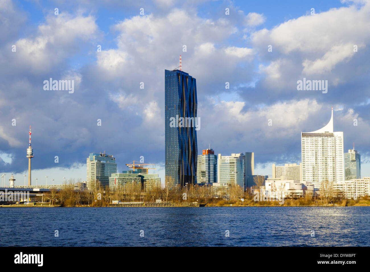 Vienna, Danube City, DC-Tower, Dominique Perrault, Austria, 22 ...