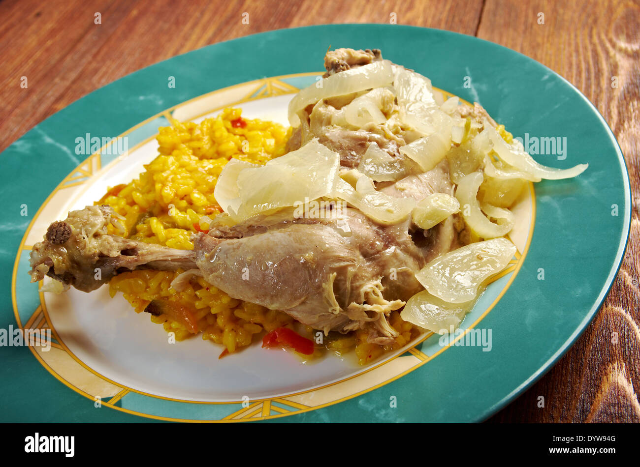 poulet yassa .roasted chickens .Yassa is a spicy marinated food ...
