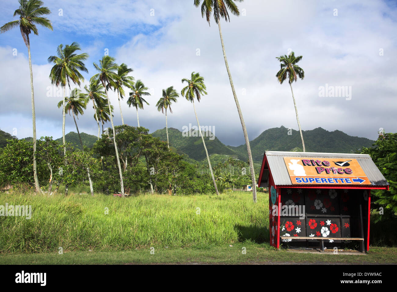 Rarotonga cook islands bus hi-res stock photography and images - Alamy