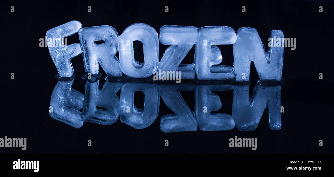 'Frozen' in ice Stock Photo - Alamy