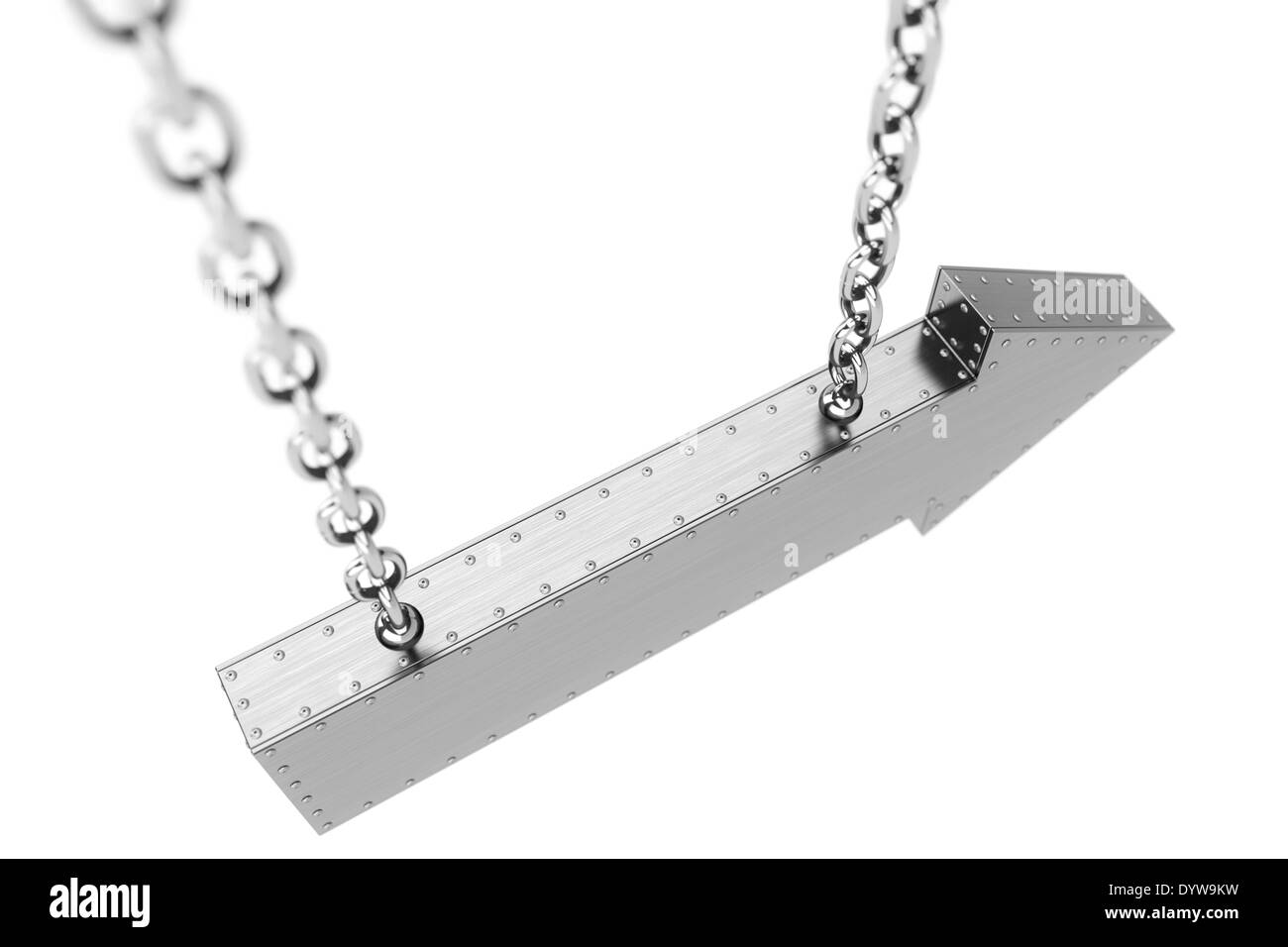 metal arrow isolated on white Stock Photo - Alamy