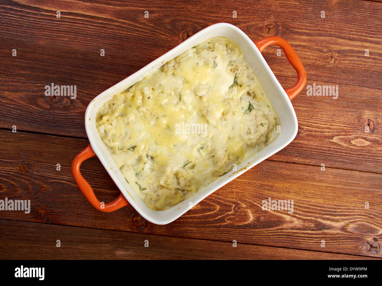 Fish Quenelle . Quenelles de Poisson à la Sauce Velouté Stock Photo - Alamy