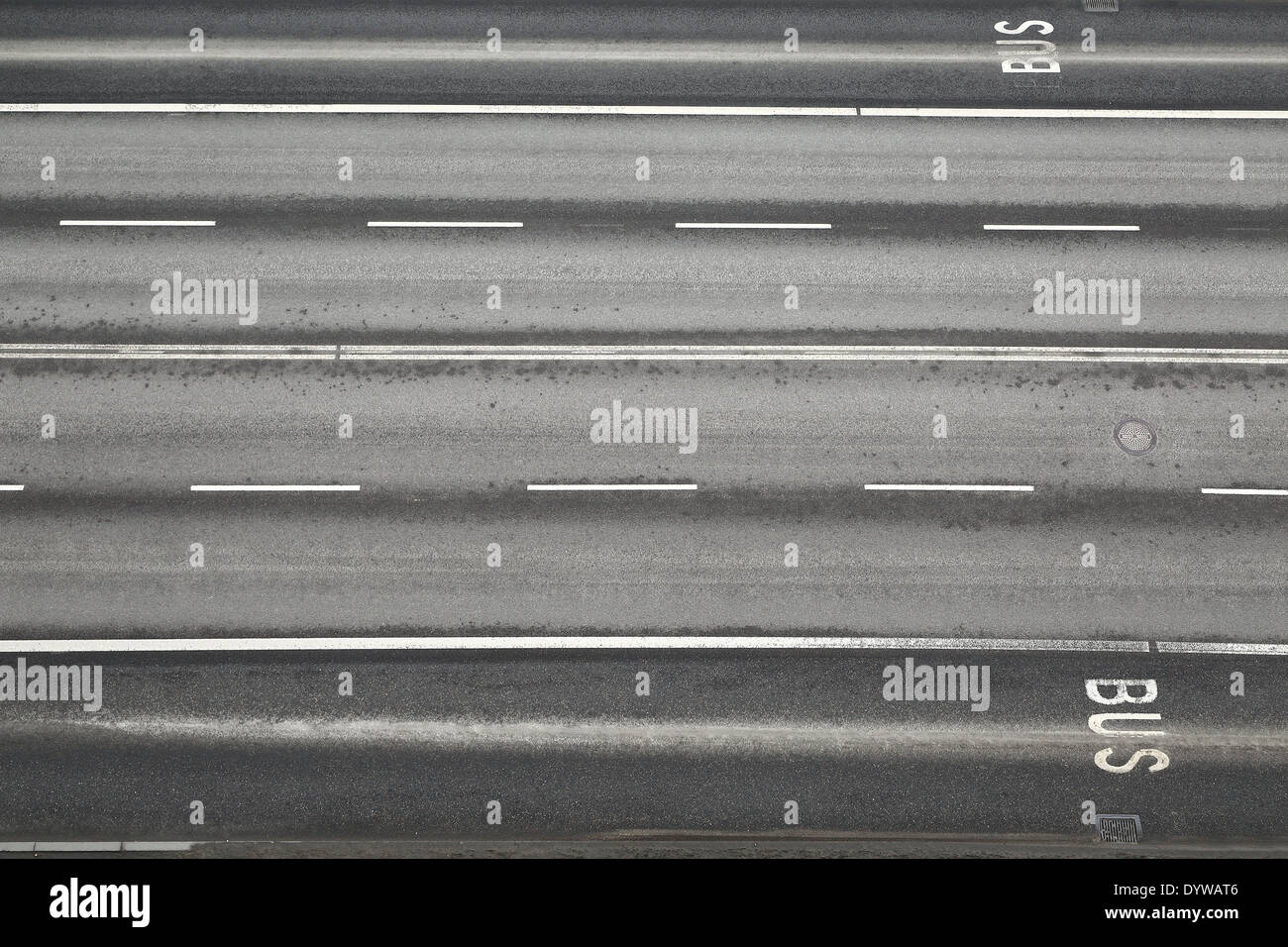 Empty bus lane hi-res stock photography and images - Alamy