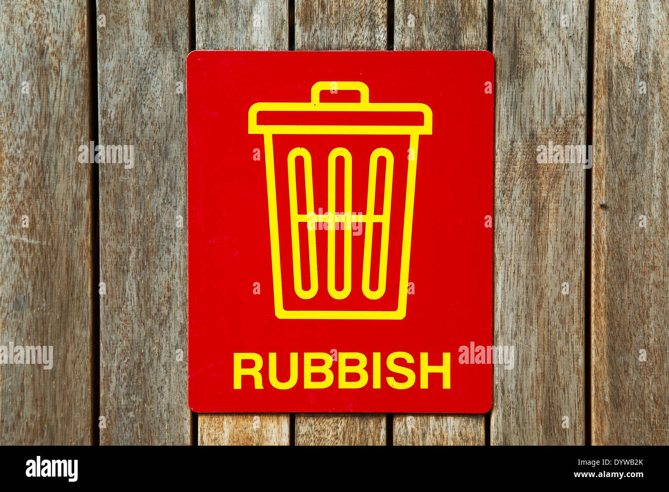 Sign of dustbin hi-res stock photography and images - Alamy