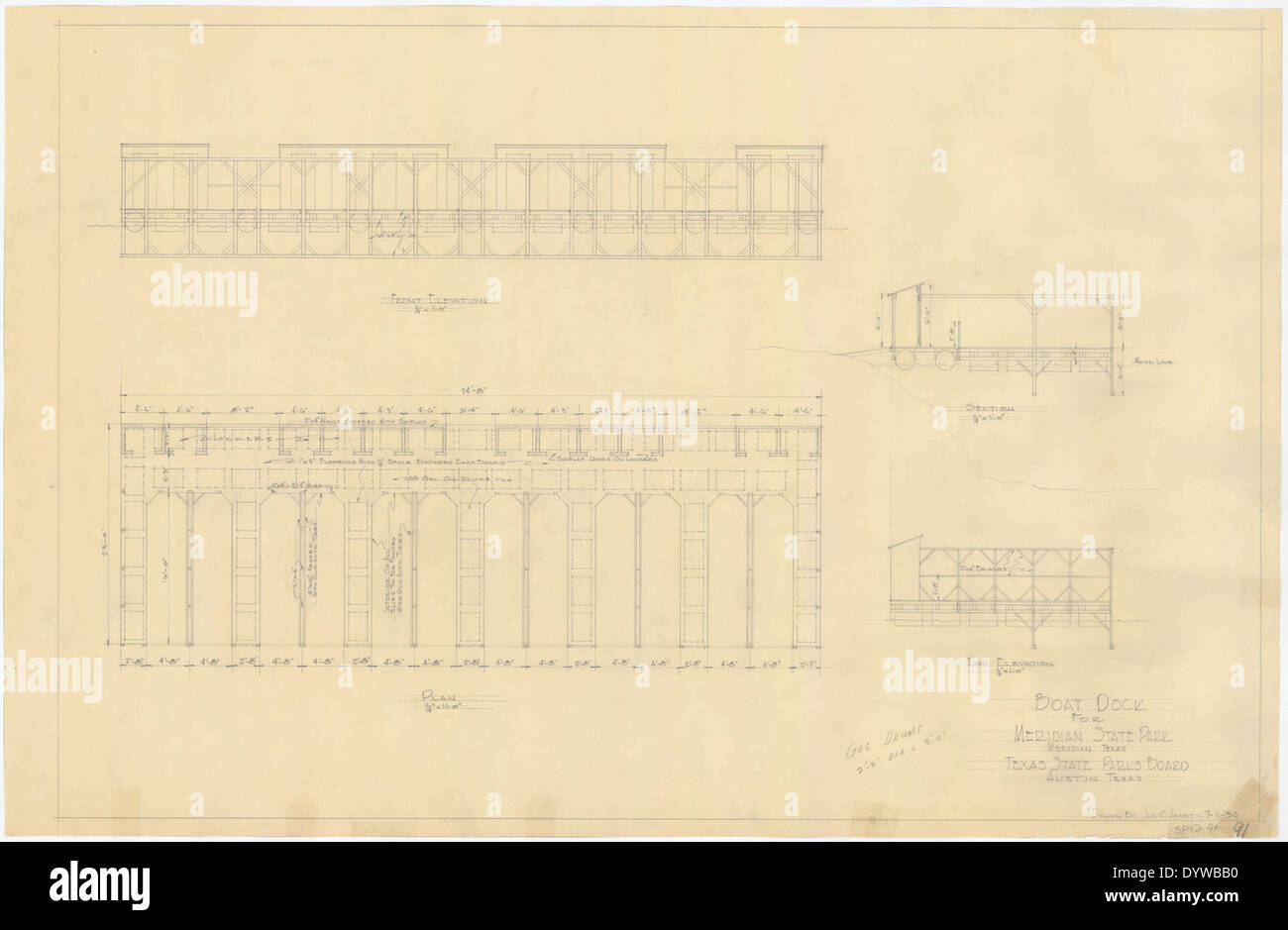 A photograph of the Civilian Conservation Corps (CCC) work at Meridian ...