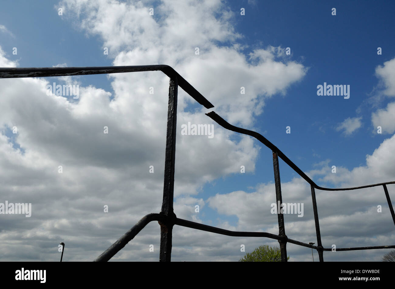 Broken railing hi-res stock photography and images - Alamy