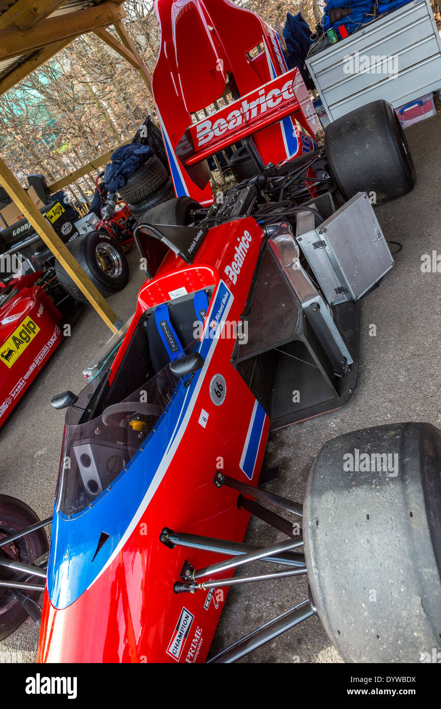 1985 Beatrice Lola-Ford THL1 in the paddock. 72nd Goodwood Members ...