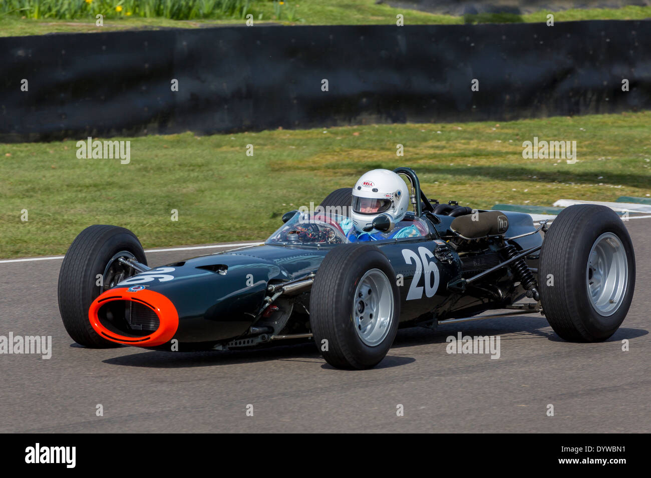 1964 BRM P261 with driver Andrew Wareing during the Clark-Stewart Cup ...