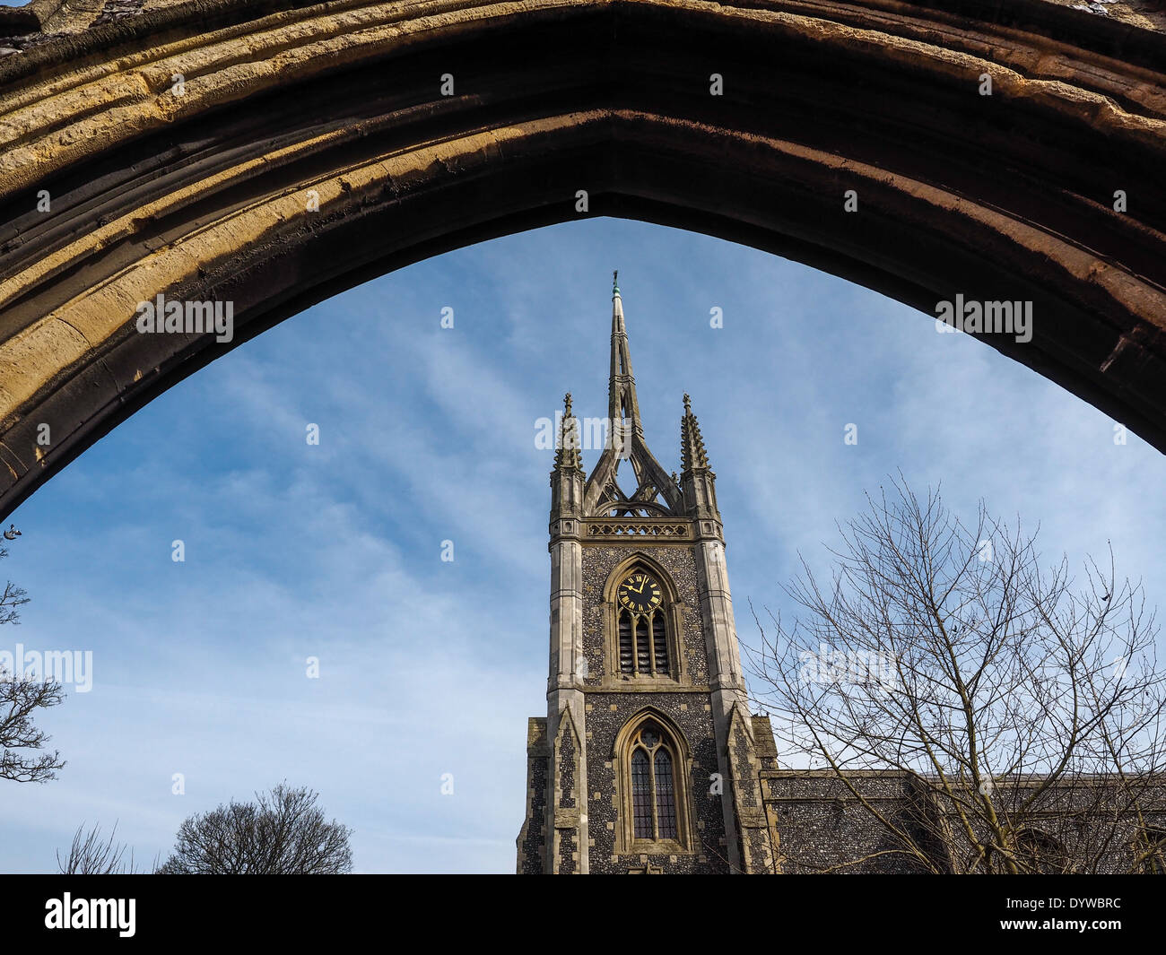 FAVERSHAM, KENT/UK - MARCH 29 : View of St Mary of Charity Church in ...